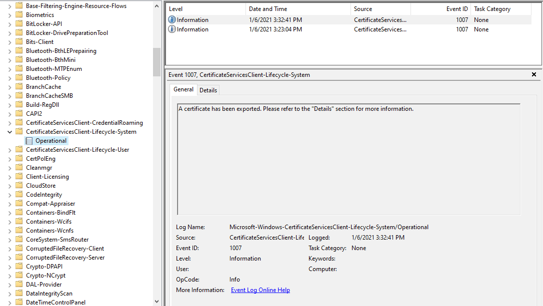 Windows Certificate Export: Detections Inspired by the SolarWinds ...